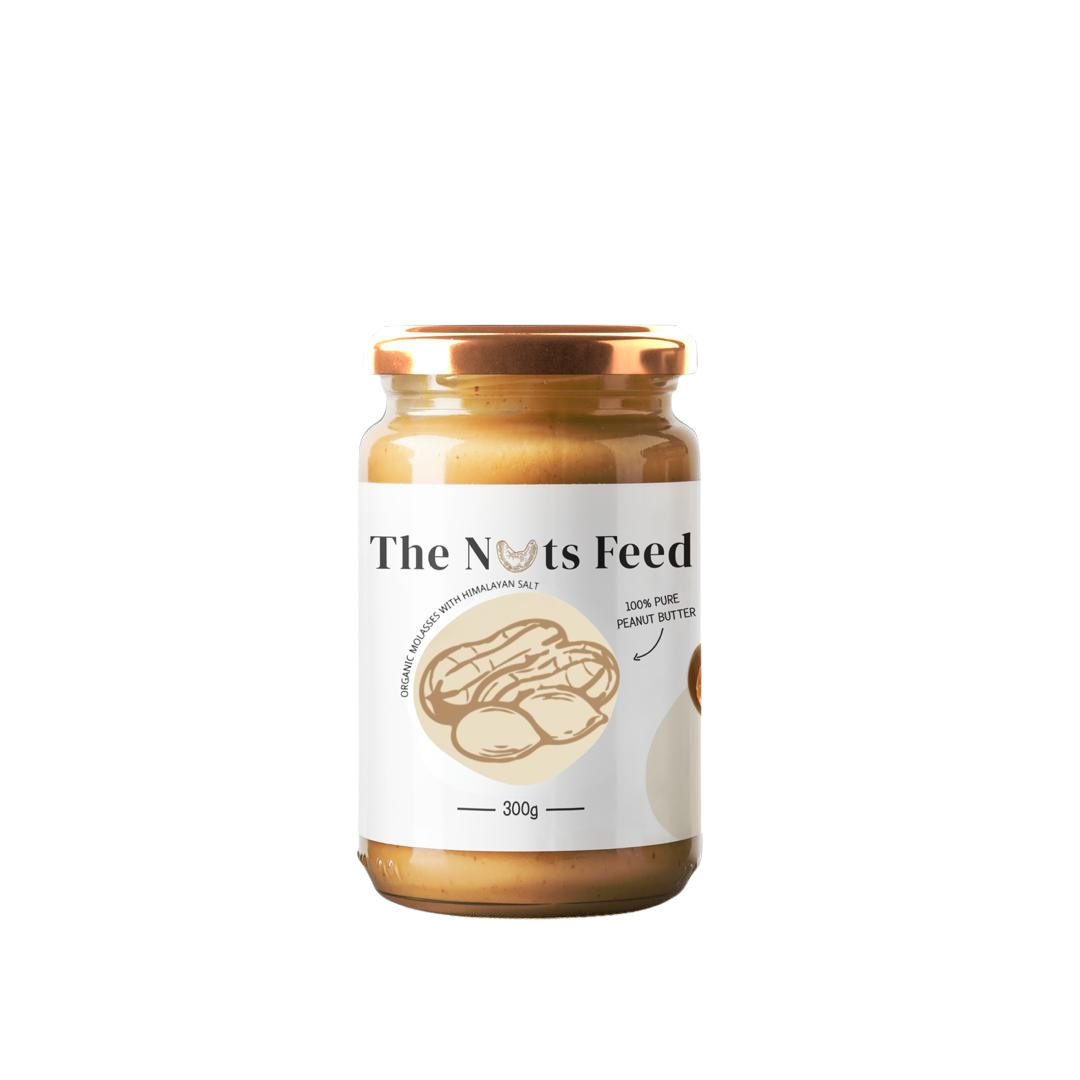 The Nuts Feed Peanut Butter Low Sugar (Crunchy) 300g – Kenjo Bakery